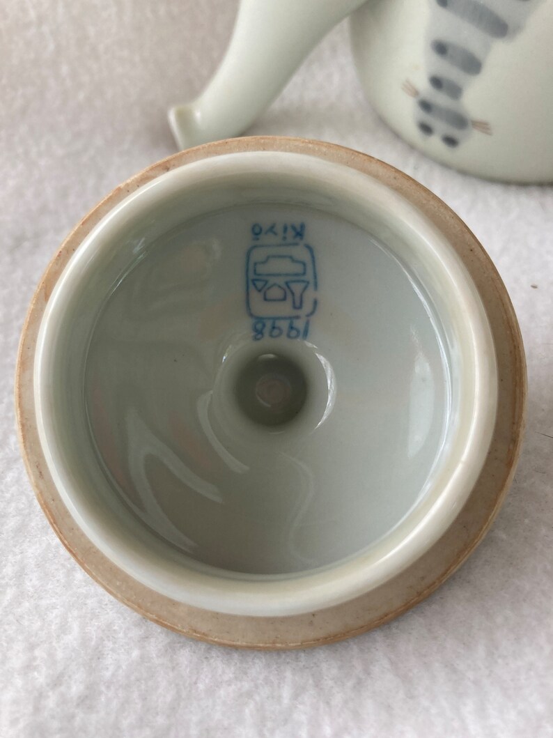 Vintage Kiyo Japanese Porcelain Adorable Cat Kitty Personal - Etsy