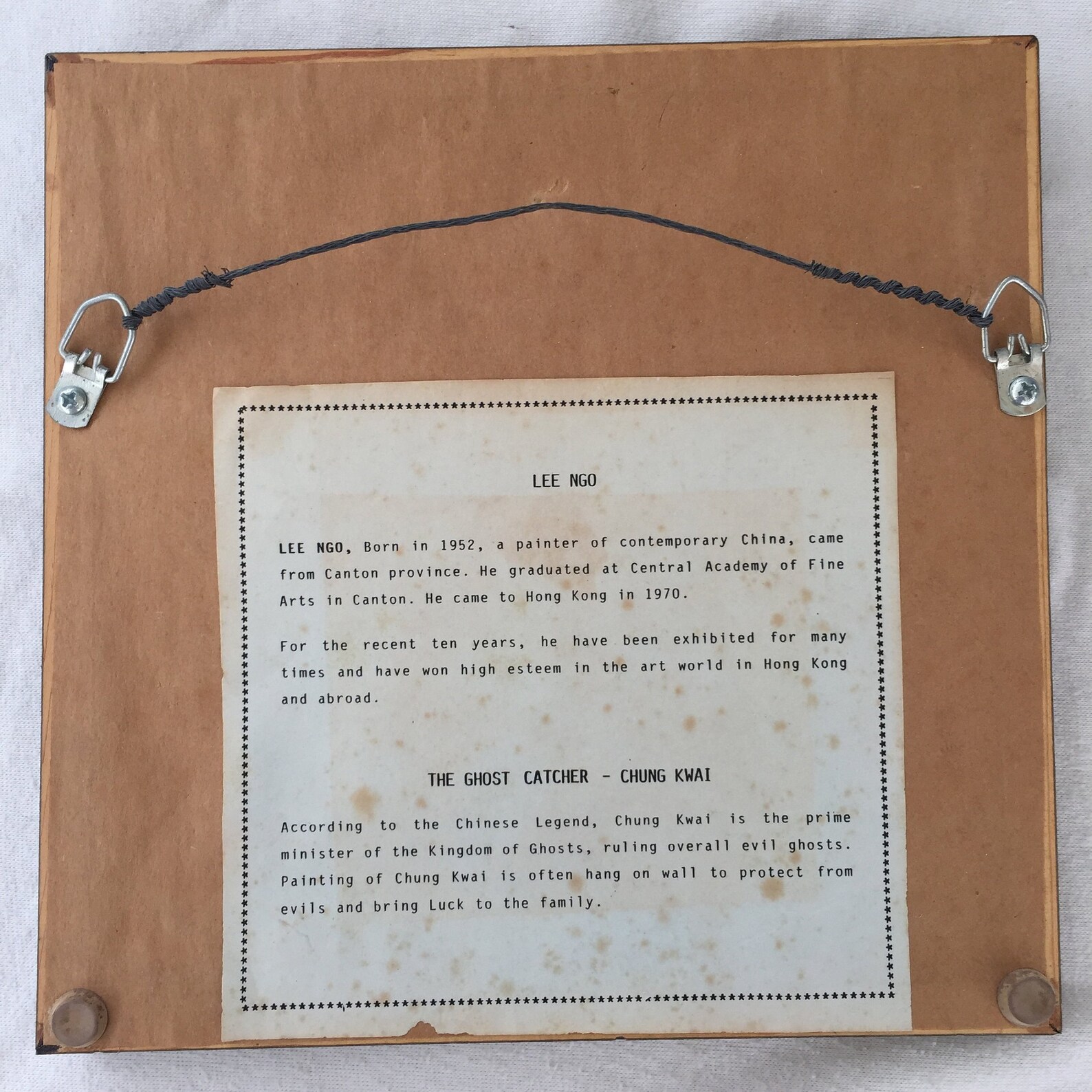 Vintage Chinese Lee Ngo Limited Edition the Ghost Catcher - Etsy