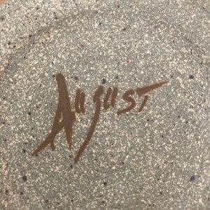 Vintage Signed J August Studio Art Pottery Raku Glazed Bowl - Etsy