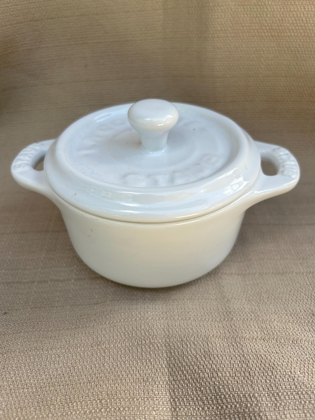 La Cocette Staub Ceramic White Mini Dutch Oven - Etsy