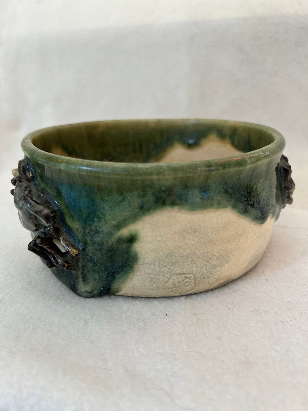 Antique Japanese Artist Signed Oribe Art Pottery Relief Crab Bowl - Etsy