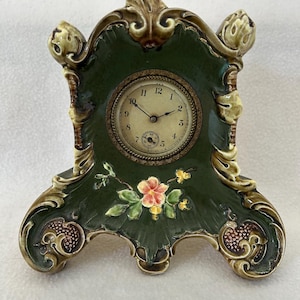 Ansonia Royal Bonn Porcelain Clock - Etsy