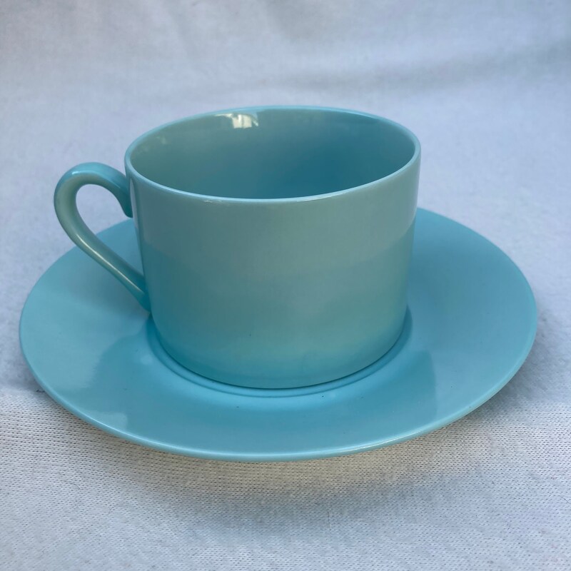 Turquoise Tea Cup - Etsy