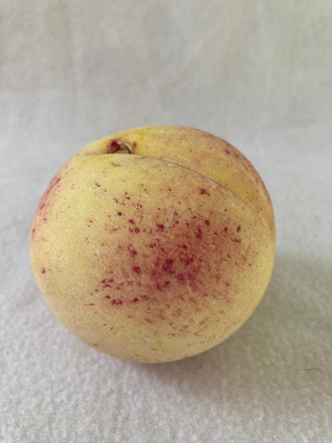 Vintage Italian Heavy Carved Marble Alabaster Fruit Peach Sculpture - Etsy