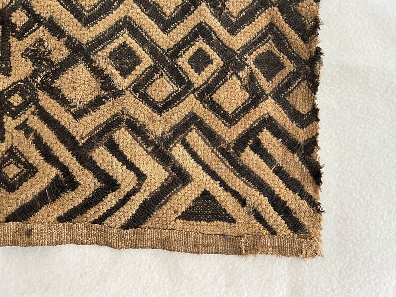 Antique African Textile Woven Raffia Kuba Mud Cloth - Etsy