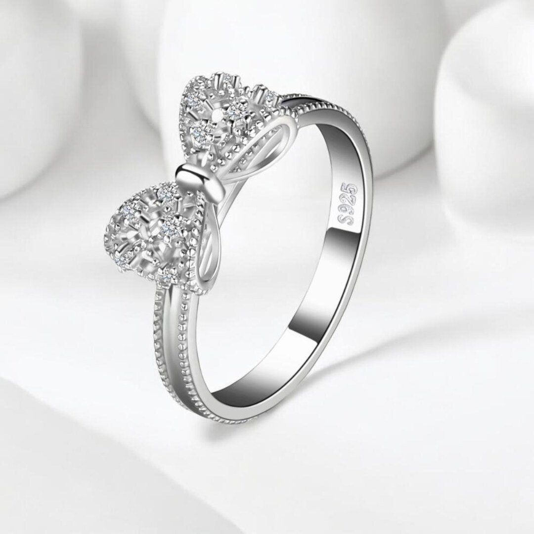Bow Ring, 925 Sterling Silver, Dainty Ring, New Design Trendy Ring ...