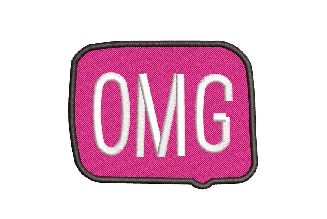 OMG Machine Embroidery Design. 5 Sizes. Oh My God Embroidery Design ...