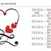 Heart Machine Embroidery Design. 7 Sizes. Love Swirl Embroidery Design ...