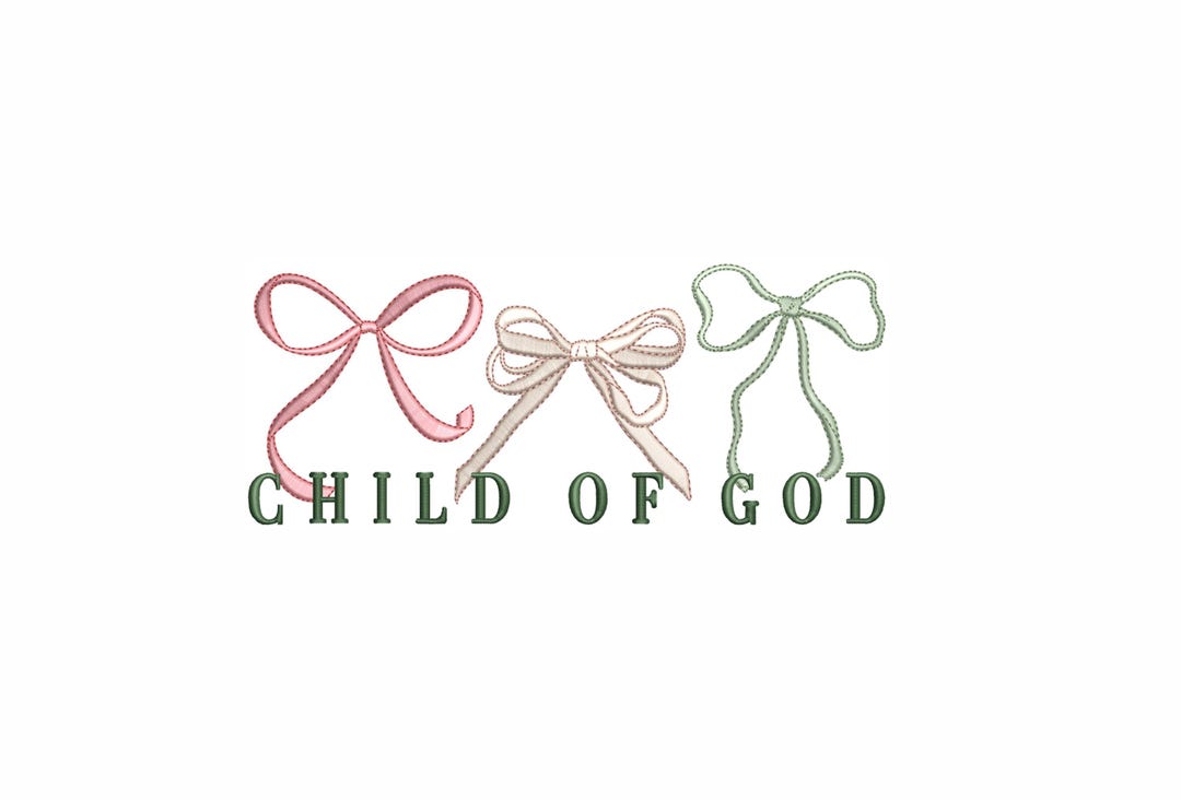 Child of God Machine Embroidery Design. 7 Sizes. Christian Embroidery ...