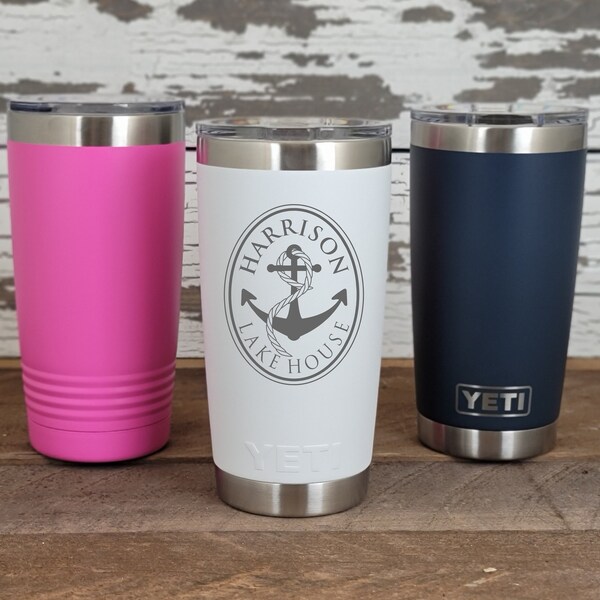 Personalized Yeti Lake Tumbler - Etsy