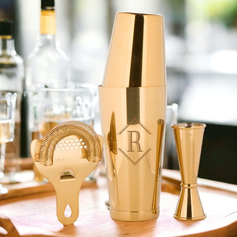 Gold Drink Shaker Set - Etsy