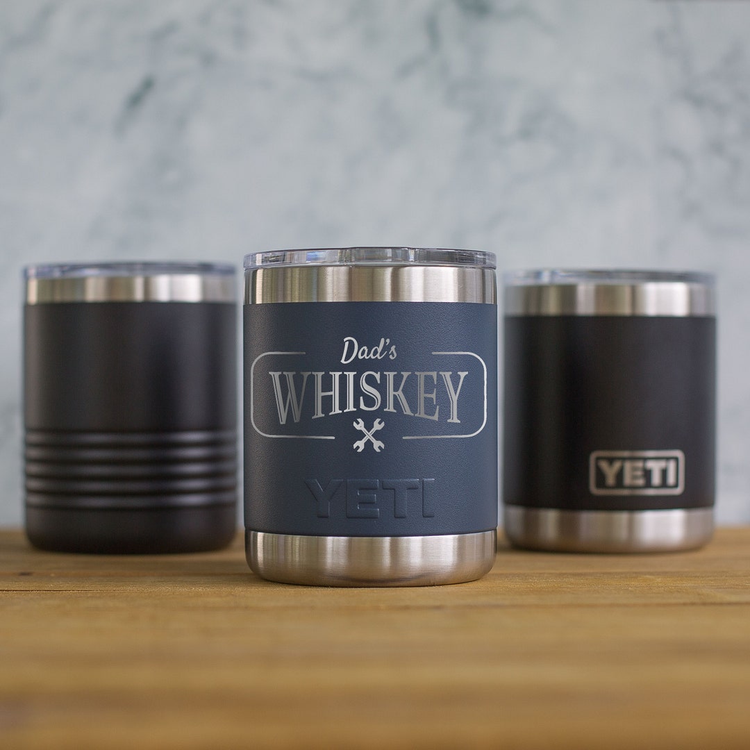 Personalized Engraved YETI® 10oz Mag Lid Lowball Dad's Whiskey, Grandpa ...