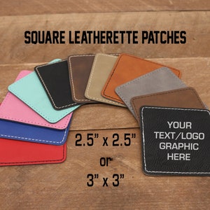 Laser Leatherette Patch Heat Apply, Adhesive Back, Hat Patch, Custom Patch, Sublimation, Custom ...