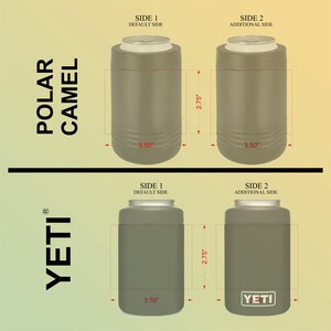 Personalized Yeti Colster or Polar Camel Can Holder, Engraved Mountain ...