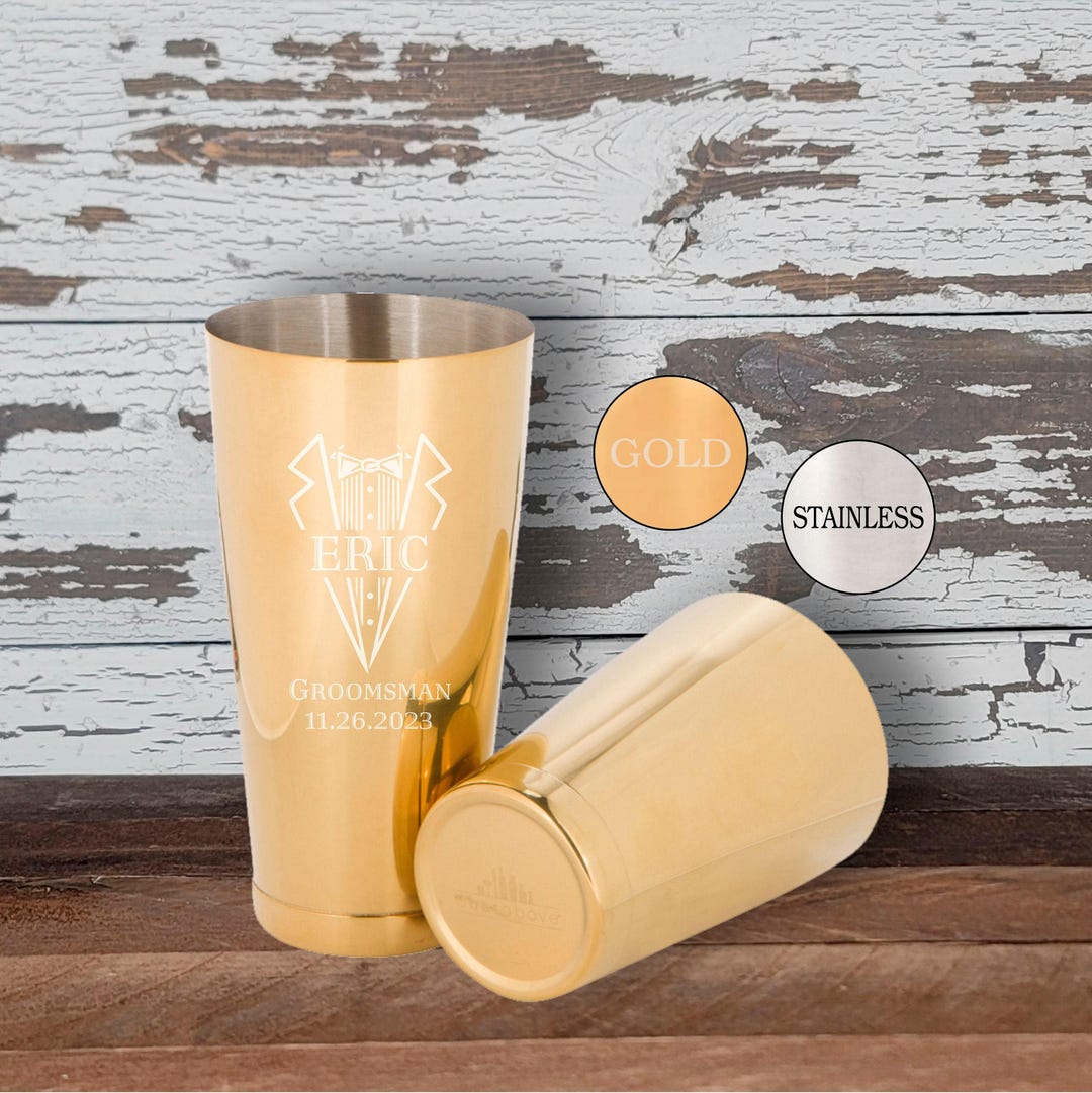 Boston Shaker Set - Gold, Stainless, A Bar Above, Cocktail, Martini ...