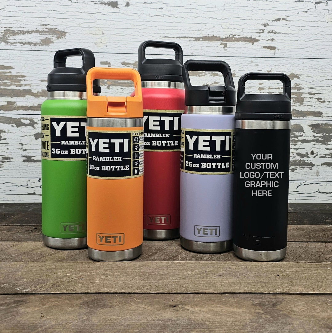 Personalized Yeti Water Bottle, Engraved Insulated Bottle, Custom Stainless Steel Flask, Travel ...