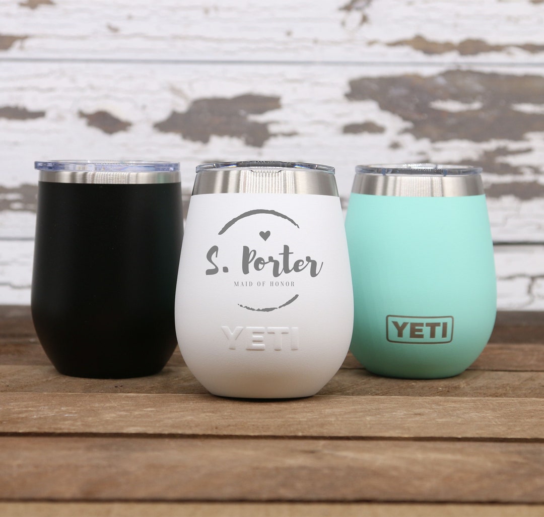 Personalized Engraved YETI® W/ Lid or Polar Camel Wine Tumbler ...