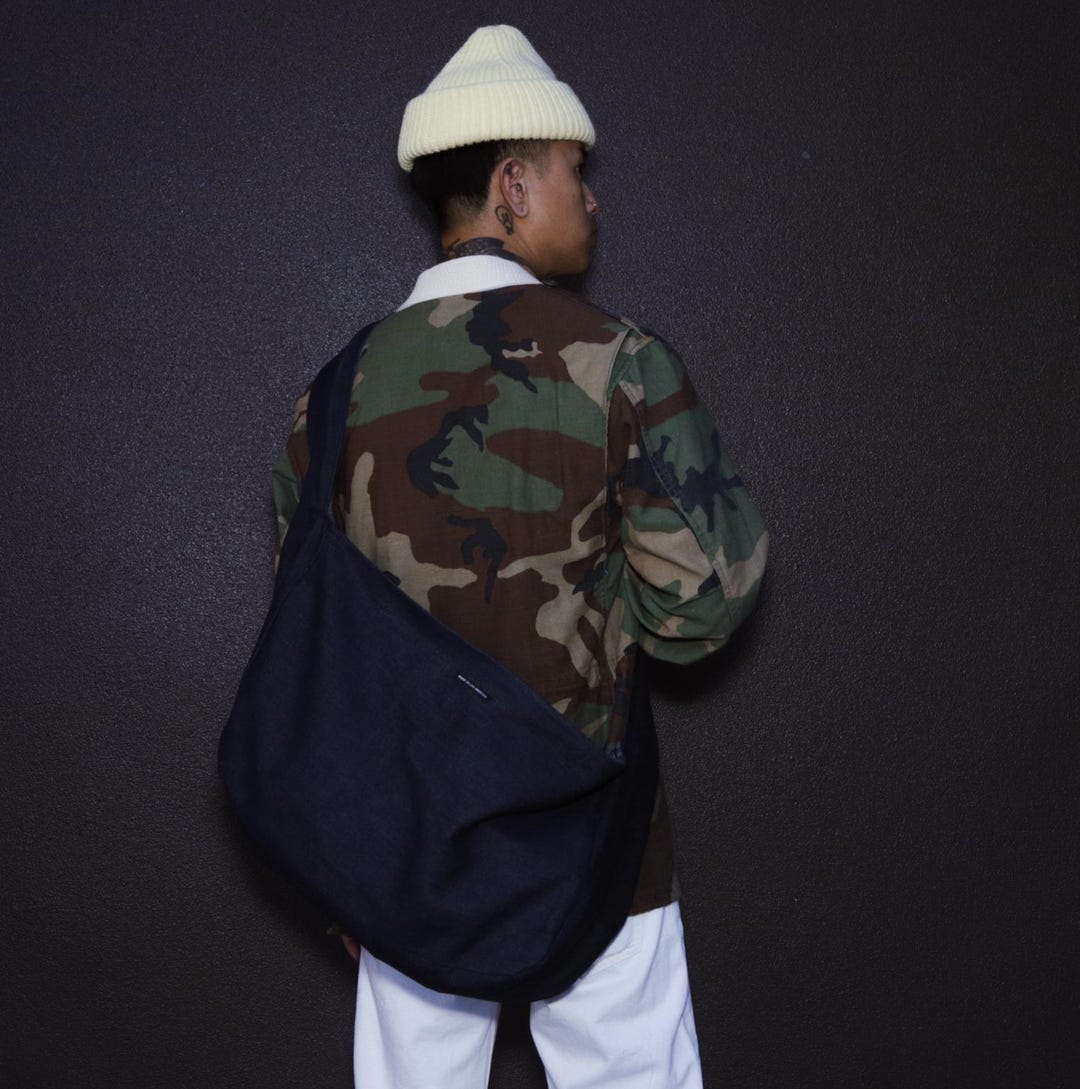 Raw Denim Made in LA Paperboy Bag - Etsy