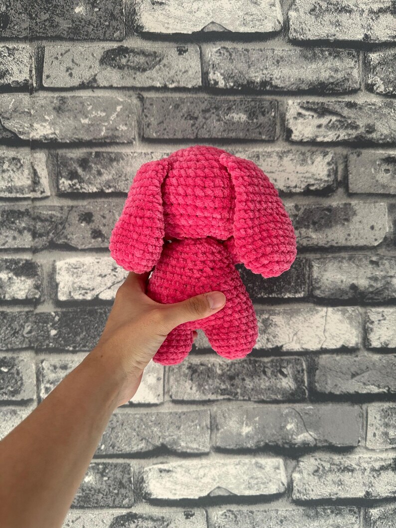 Pink Crochet Amigurumi Bunny Stuffed Toy / Plushie - Etsy