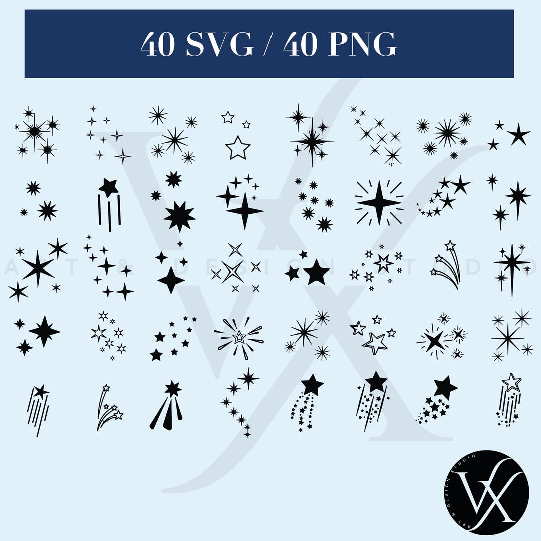 Star Bundle Svg, Sparkle Bundle Svg, Sparkle Svg, Stars Sparkle Svg ...