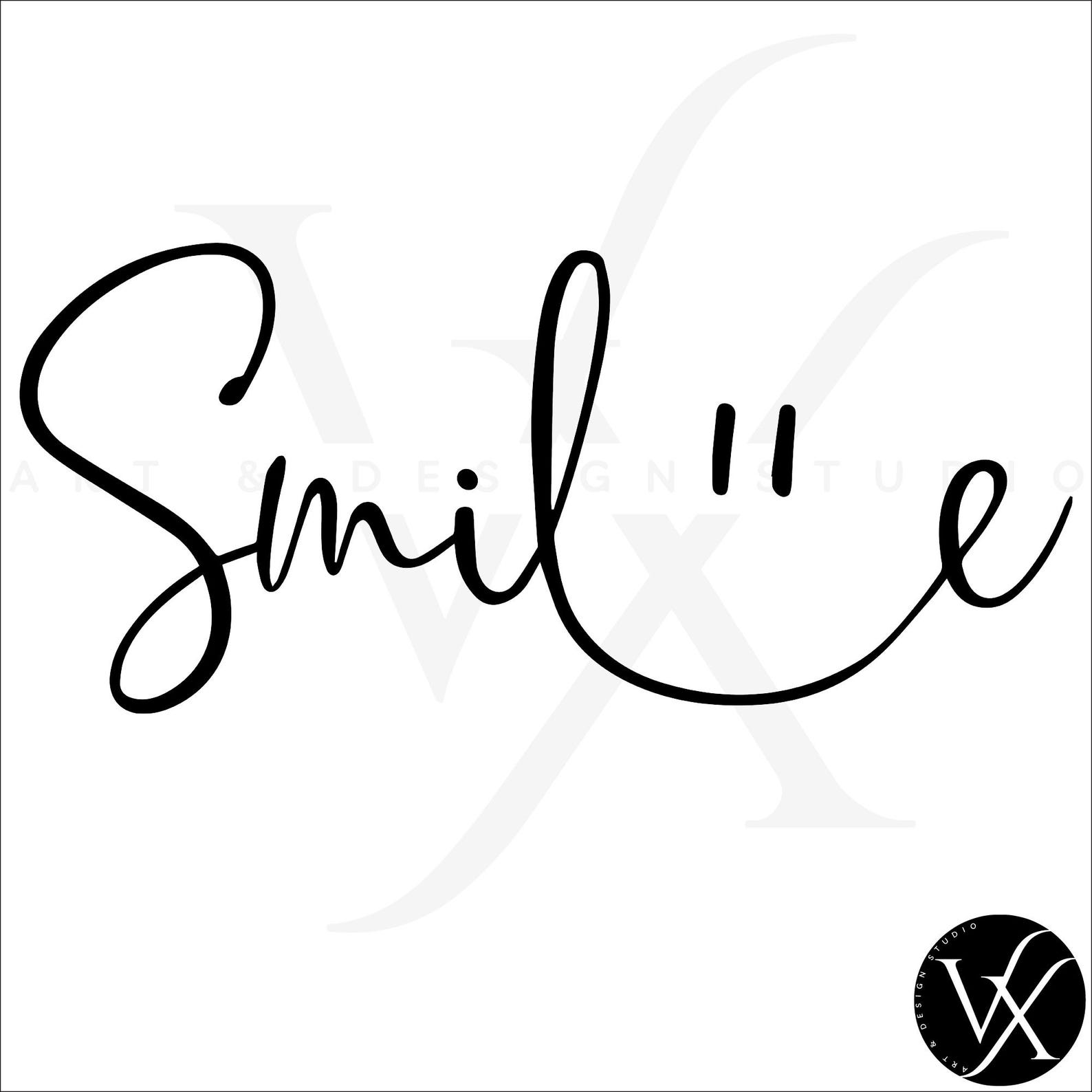 Smile, Smile Face, Inspirational, Fancy Black Cursive, Smile With Happy ...