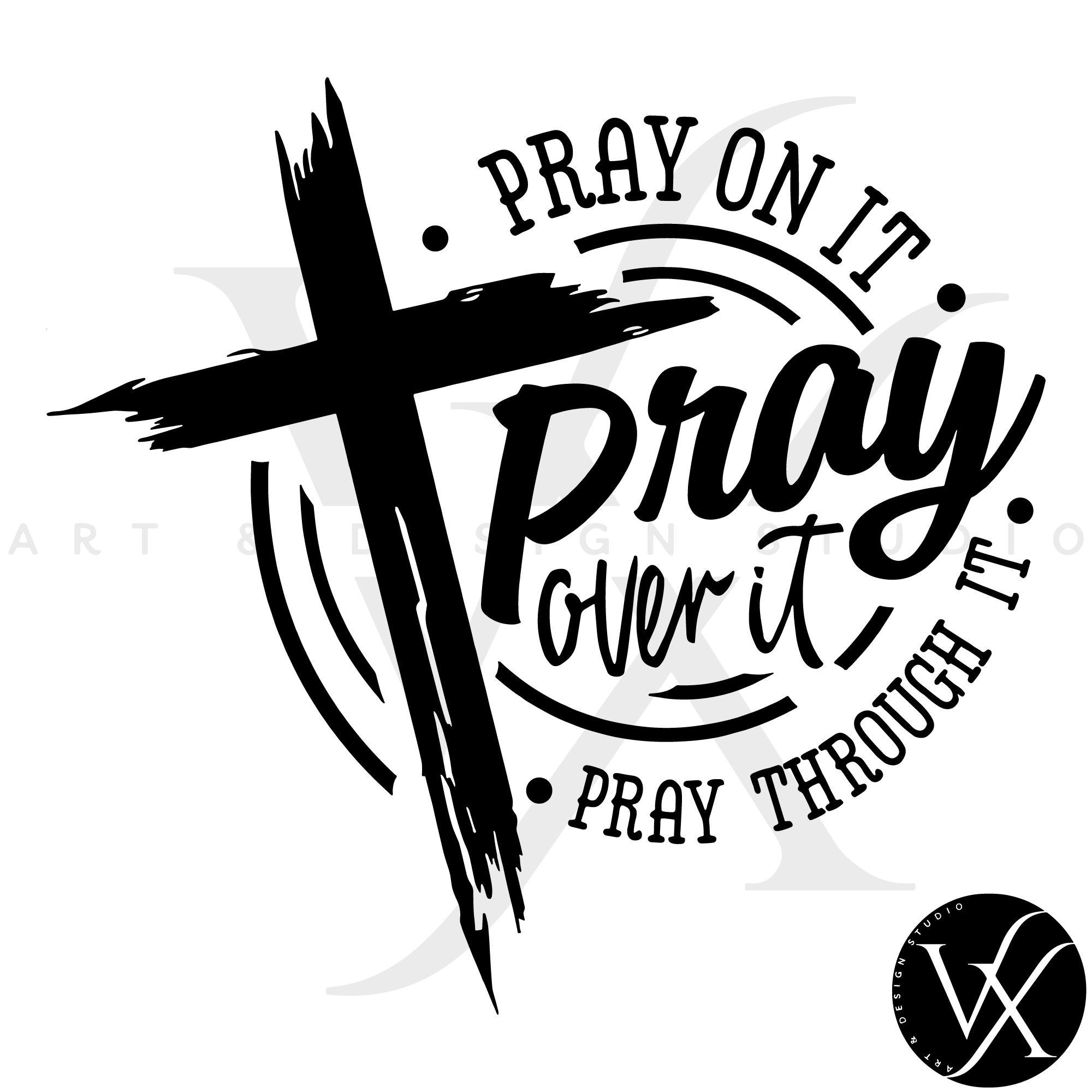 Prayer, Pray, Christian Cross, Bible Verse , Silhouette, Sublimation ...