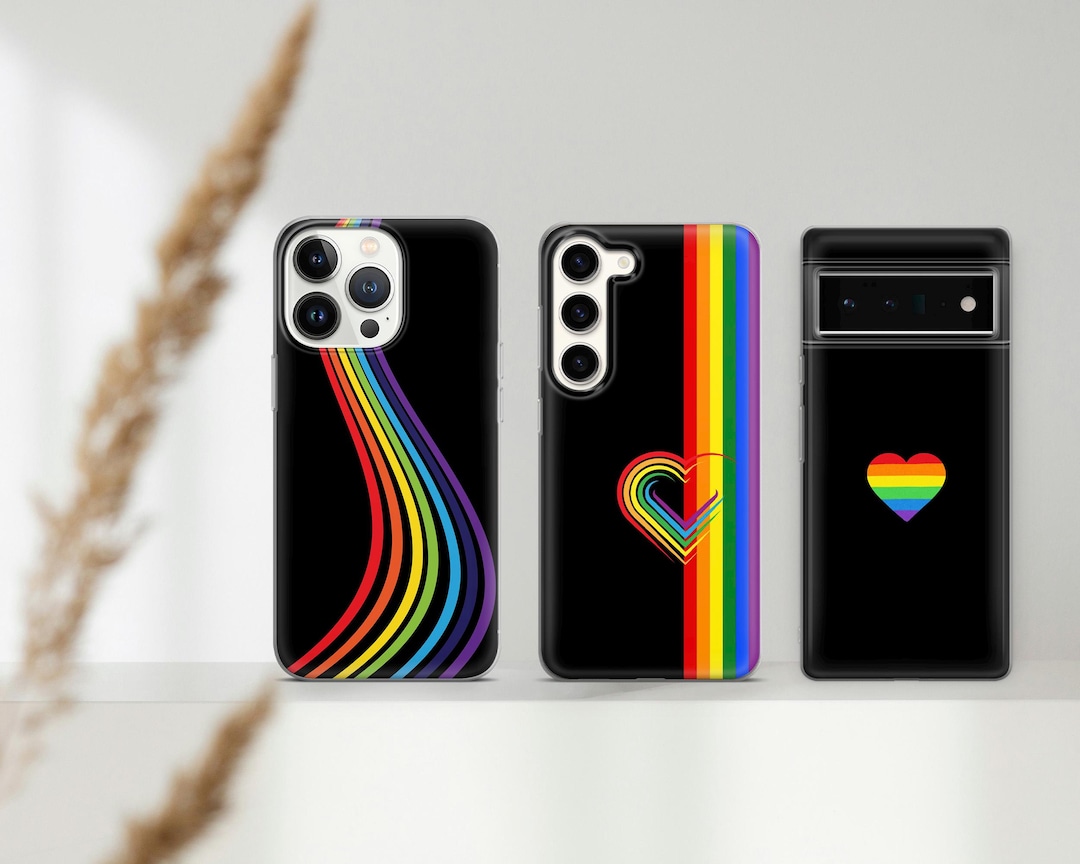 LGBTQ Pride Phone Case Rainbow Phone Cover for Iphone16pro,15, 14,13,12 ...