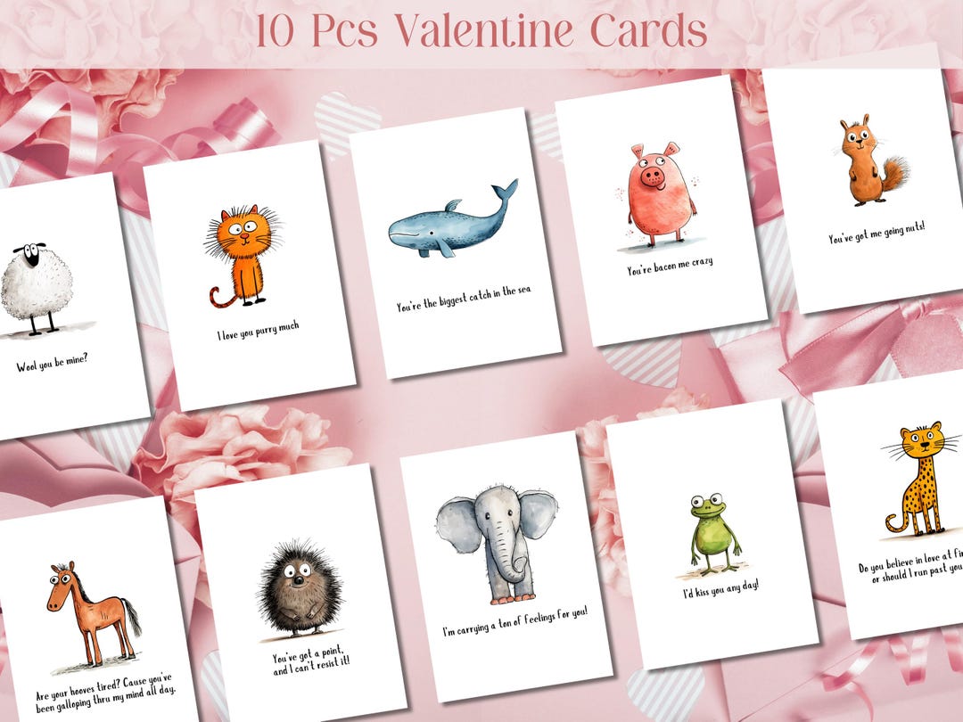 Printable Classroom Valentines Card, Valentines Card for Class ...