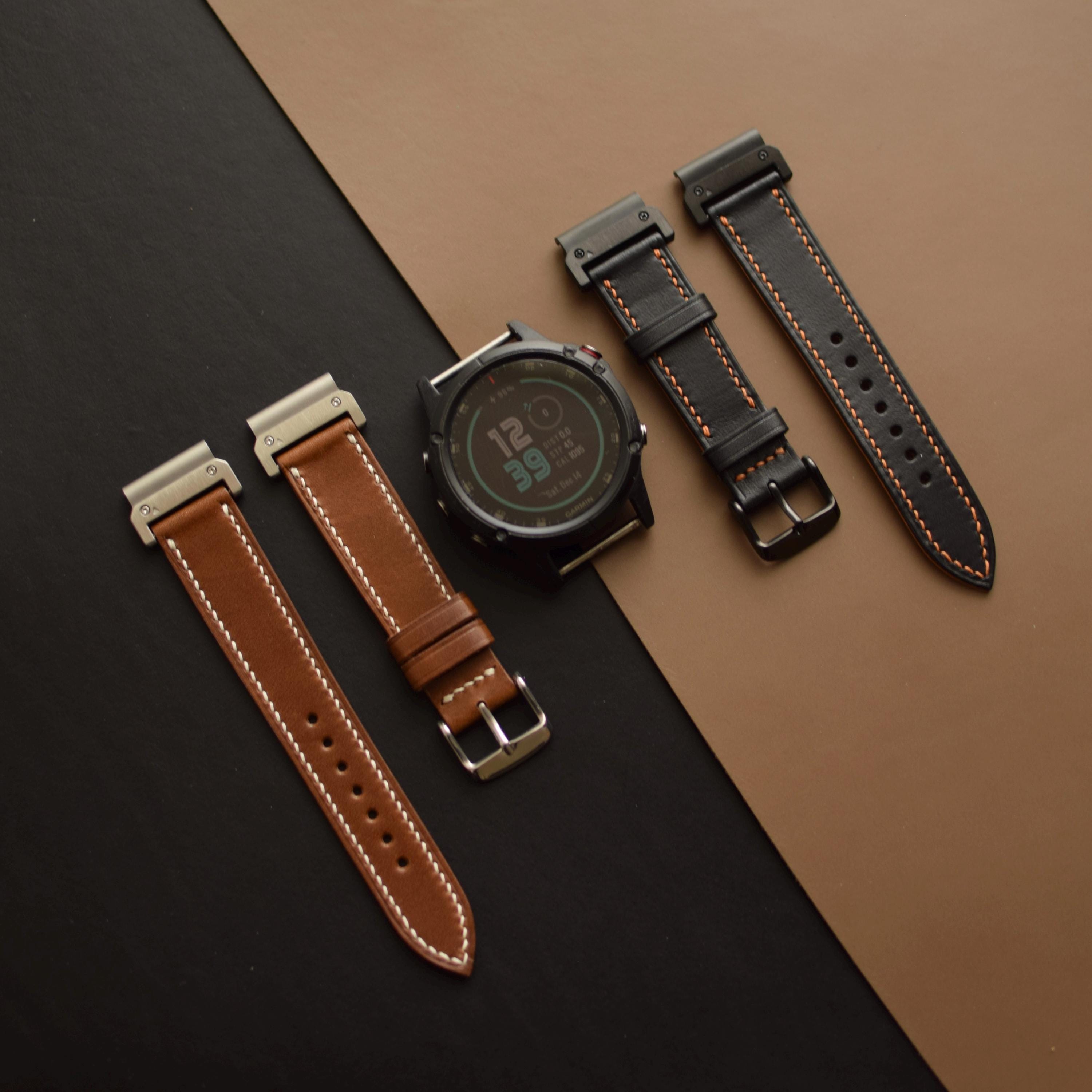 Garmin Watch Strap With Quickfit Handmade ( Custom Listing ) - Etsy