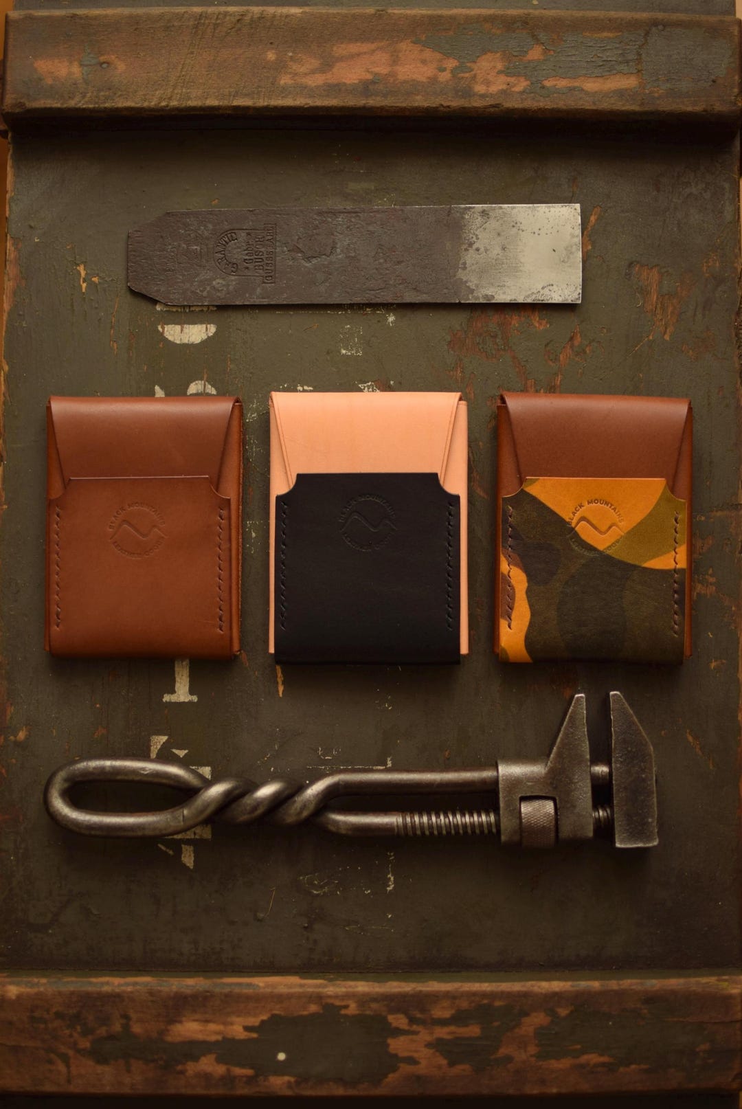 Leather EDC Wallet for Men Slim Minimalist Wallet | Front Pocket Wallet ...