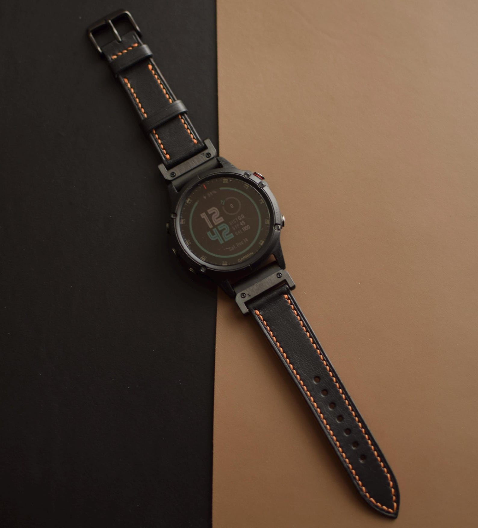 Garmin Leather Watch Strap Garmin Qwikfit Personalised Band | Fenix 5 ...