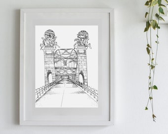 Pittsburgh Bridges Print/poster - Etsy