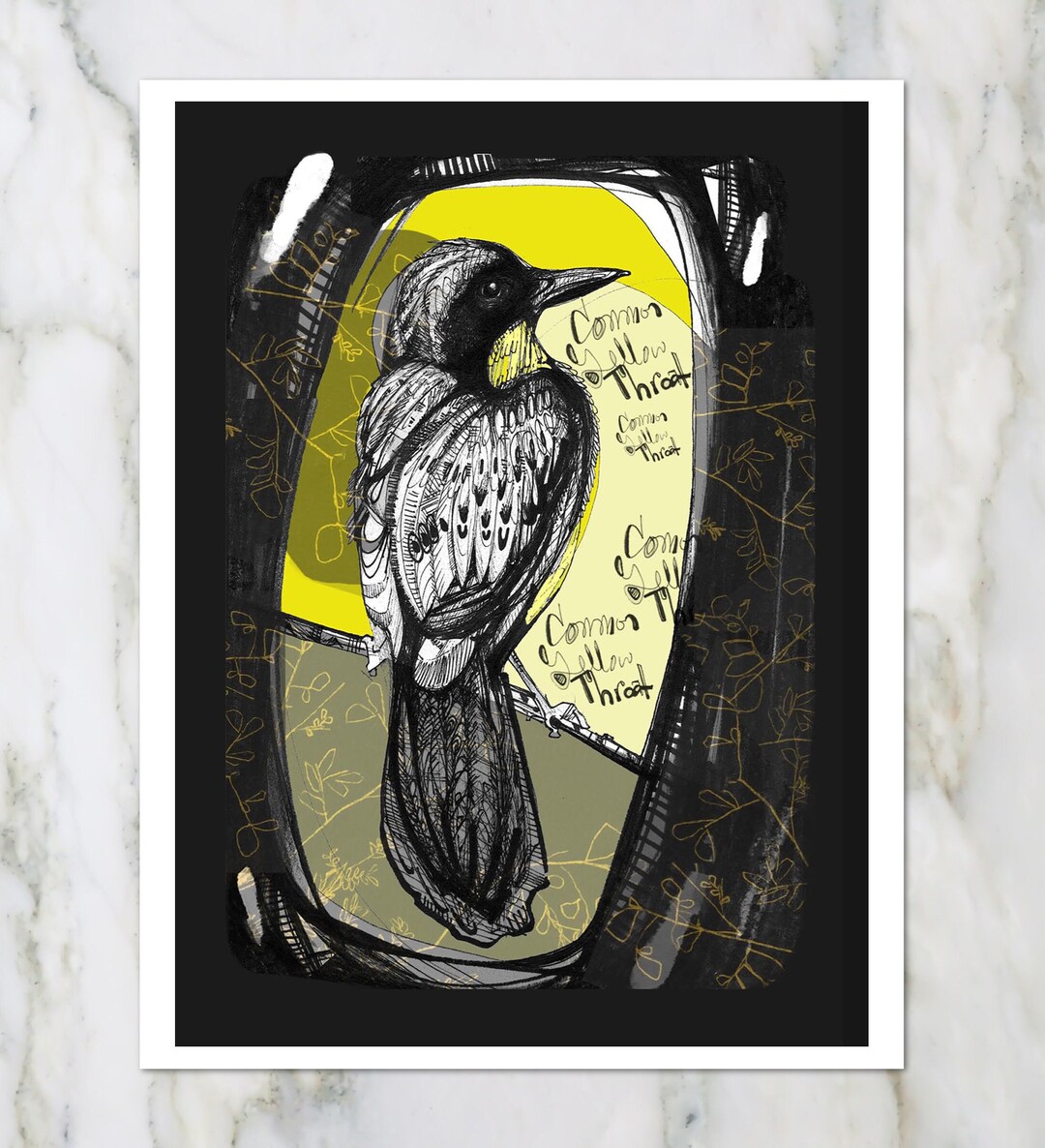 Randy Bird | Pittsburgh Crow Drawing | Wall Art by Klorebel - Etsy