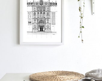 San Diego Drawing - Etsy