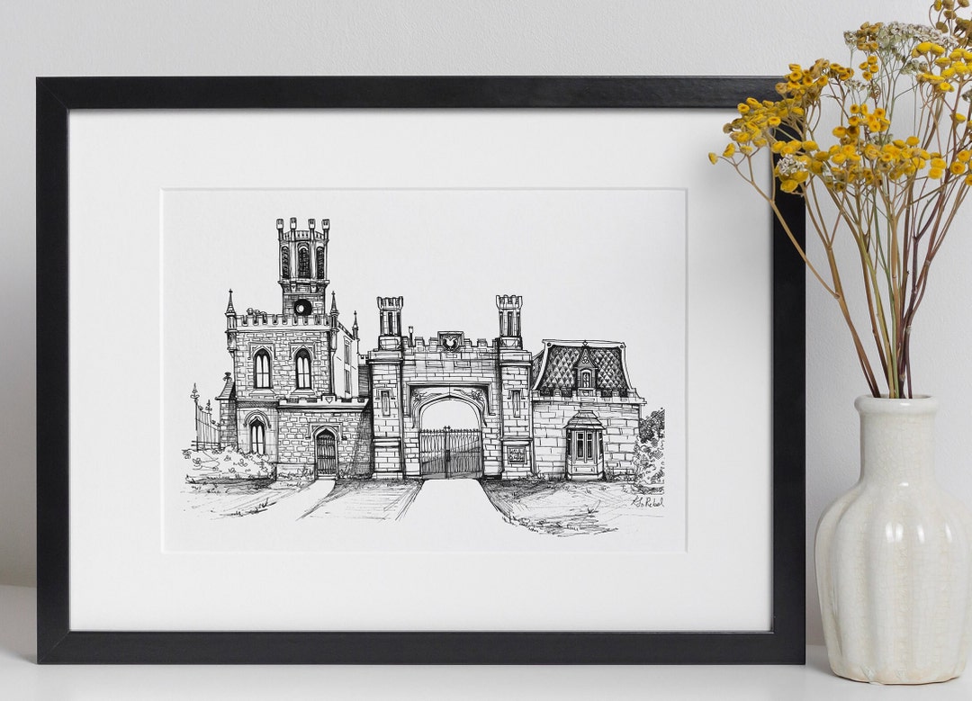 Allegheny Cemetery - Lawrenceville | Pittsburgh Drawing | Pen and Ink ...