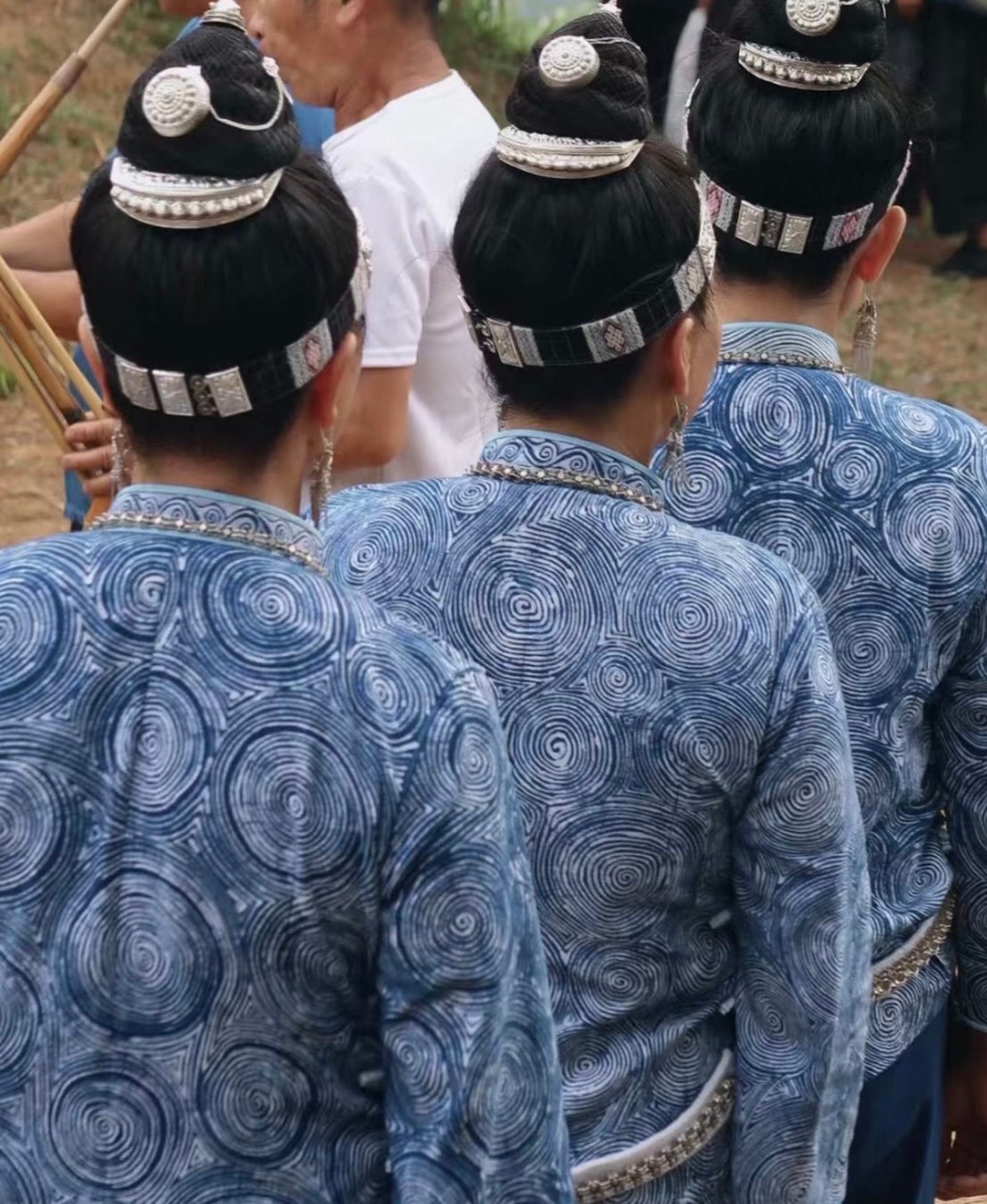 Handcrafted Miao Batik Fabric: Natural Indigo Dye With Intricate Nature ...
