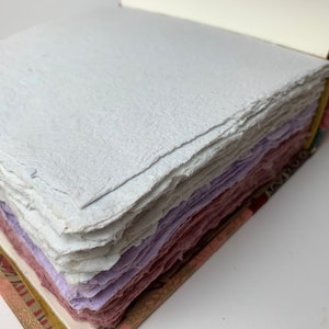 6 X 6 Journal With Handmade Cotton Paper - Etsy