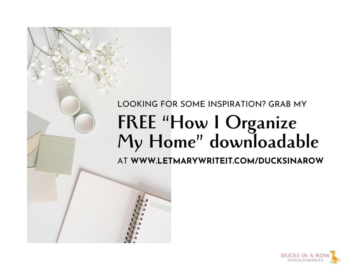 Organize My Week Bundle in Watercolor | Digital Download Calendars ...