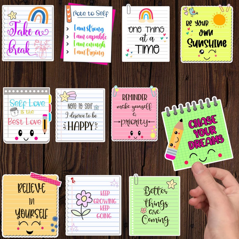 Self Love Stickers, Mental Health Printable Stickers,motivational ...