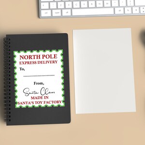 North Pole Stickers, From Santa Gift Tag Sticker, North Pole Mail ...