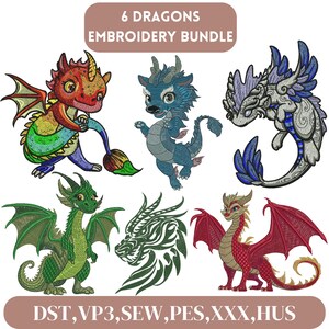 Dragon Embroidery Design, Mini Dragon Design. Dragon Silhouette, Flying ...