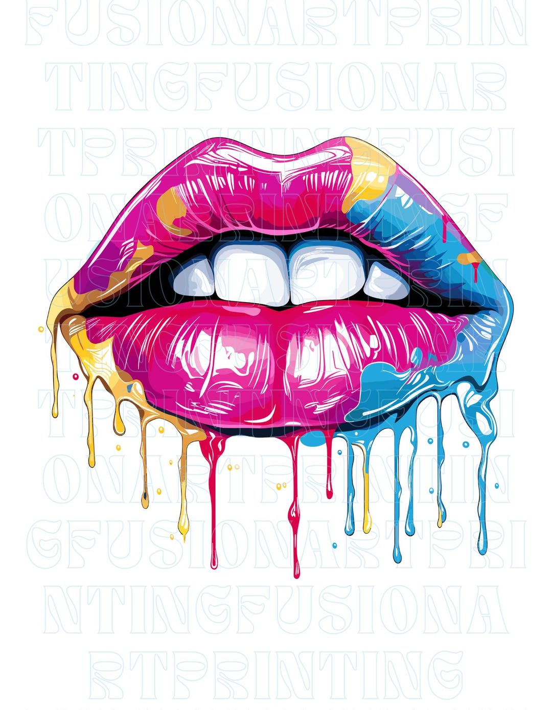 Color Drip Sublimations, Neon Design Downloads, Graphic Shirt Design ...