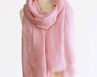 Light Pink Scarf - Etsy