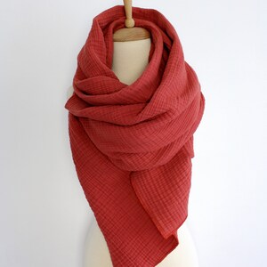 Soft Muslin Scarf Double Gauze Cotton Scarf for Women - Etsy
