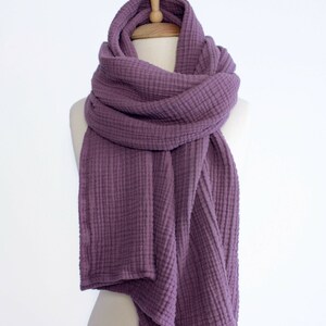 Plum Woman Scarf Soft Cotton Scarf Oversize Men's - Etsy