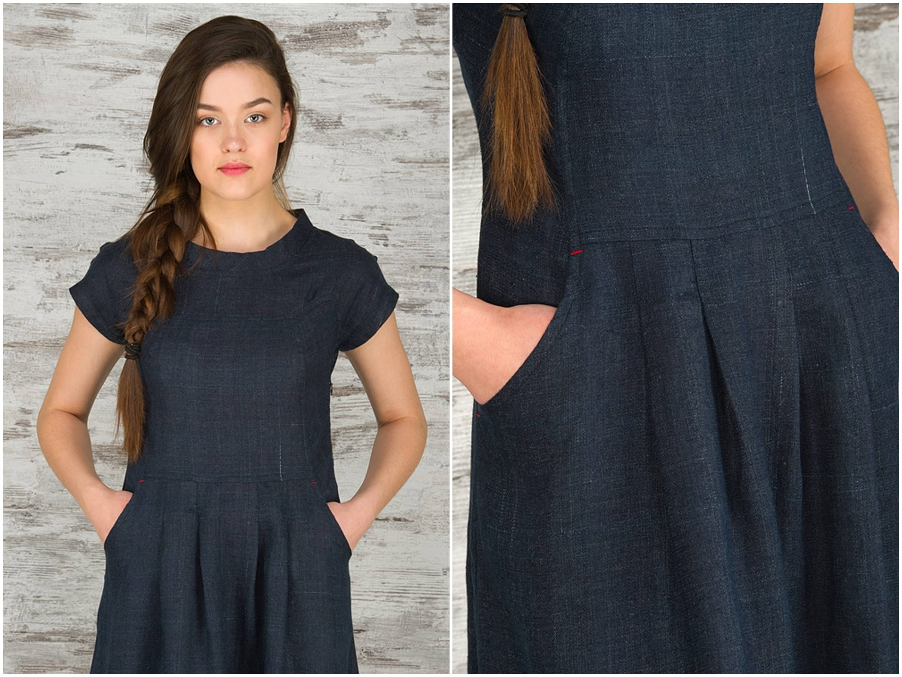 Long Linen Dress Maxi Dresses for Women Summer Dress With | Etsy