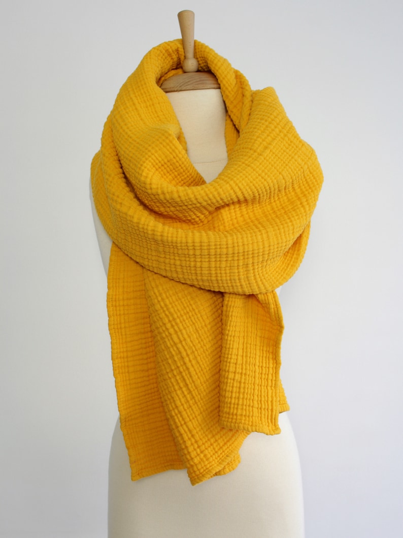 Soft Muslin Scarf Double Gauze Cotton Scarf for Women - Etsy