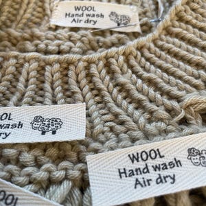 WOOL Care Labels - Etsy