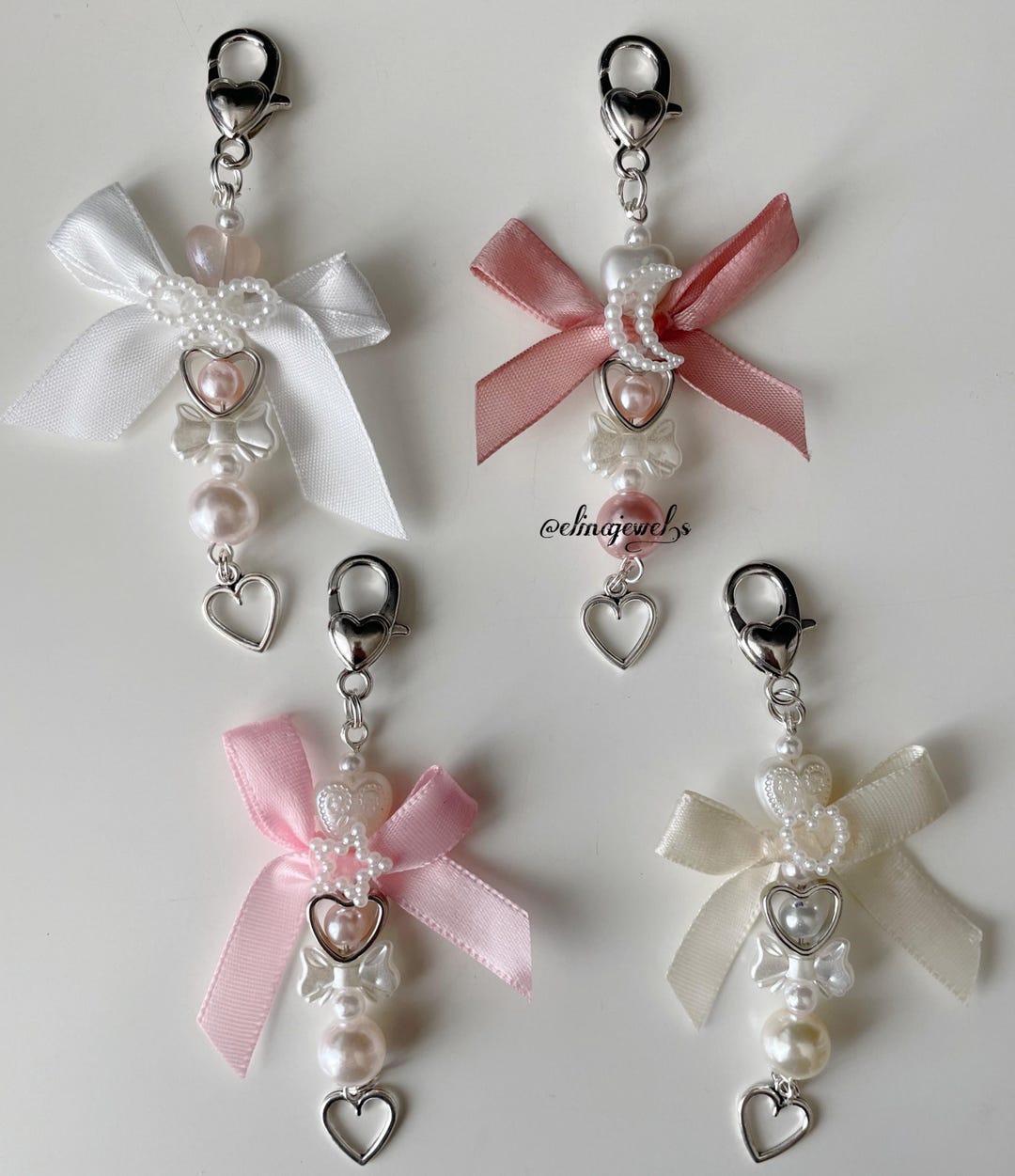 Coquette Bow Keychains - Etsy