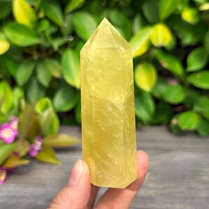 Natural Citrine Quartz Tower, Yellow Crystal Obelisks, Elevate Your ...